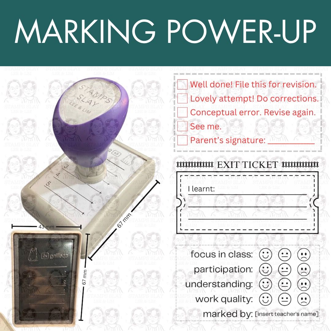 [SG SELLER] Marking and Revision Stamp for Teachers/Parents/Students ...
