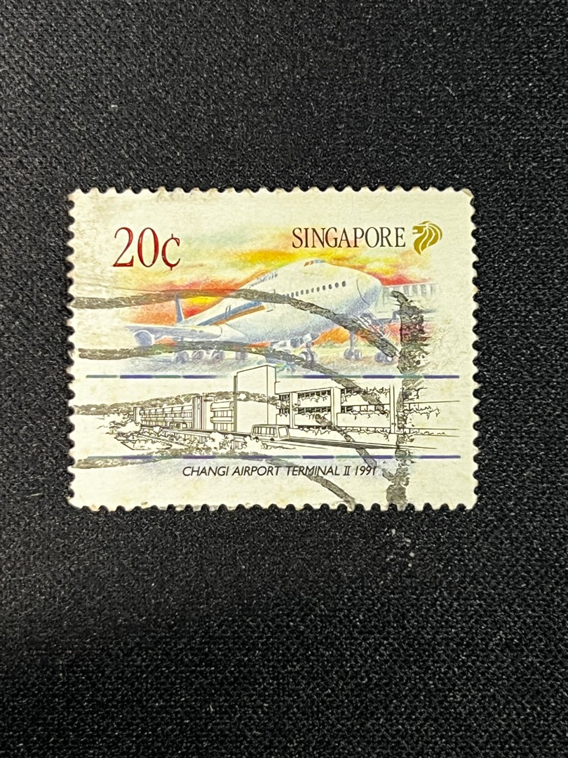 Singapore Stamp - Changi Airport Terminal II 1991, Hobbies & Toys ...
