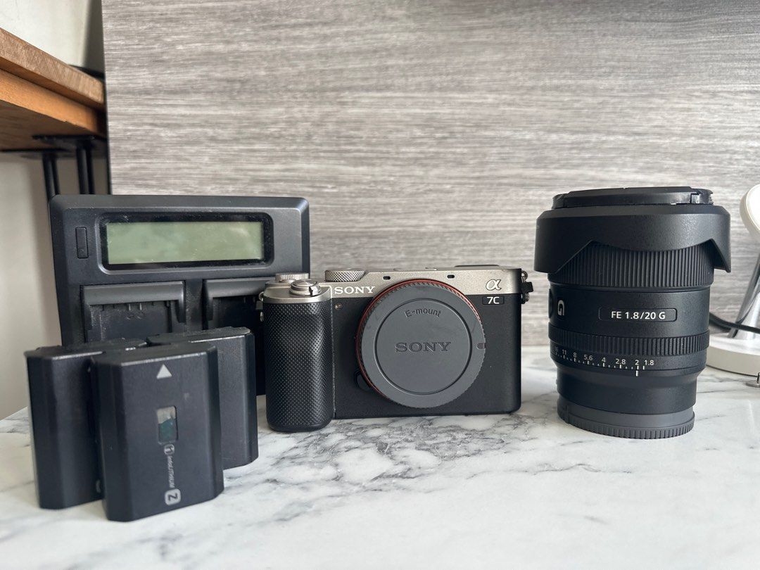 Sony Alpha 7C Camera with FE 20mm f/1.8 G Lens, Photography, Cameras on ...