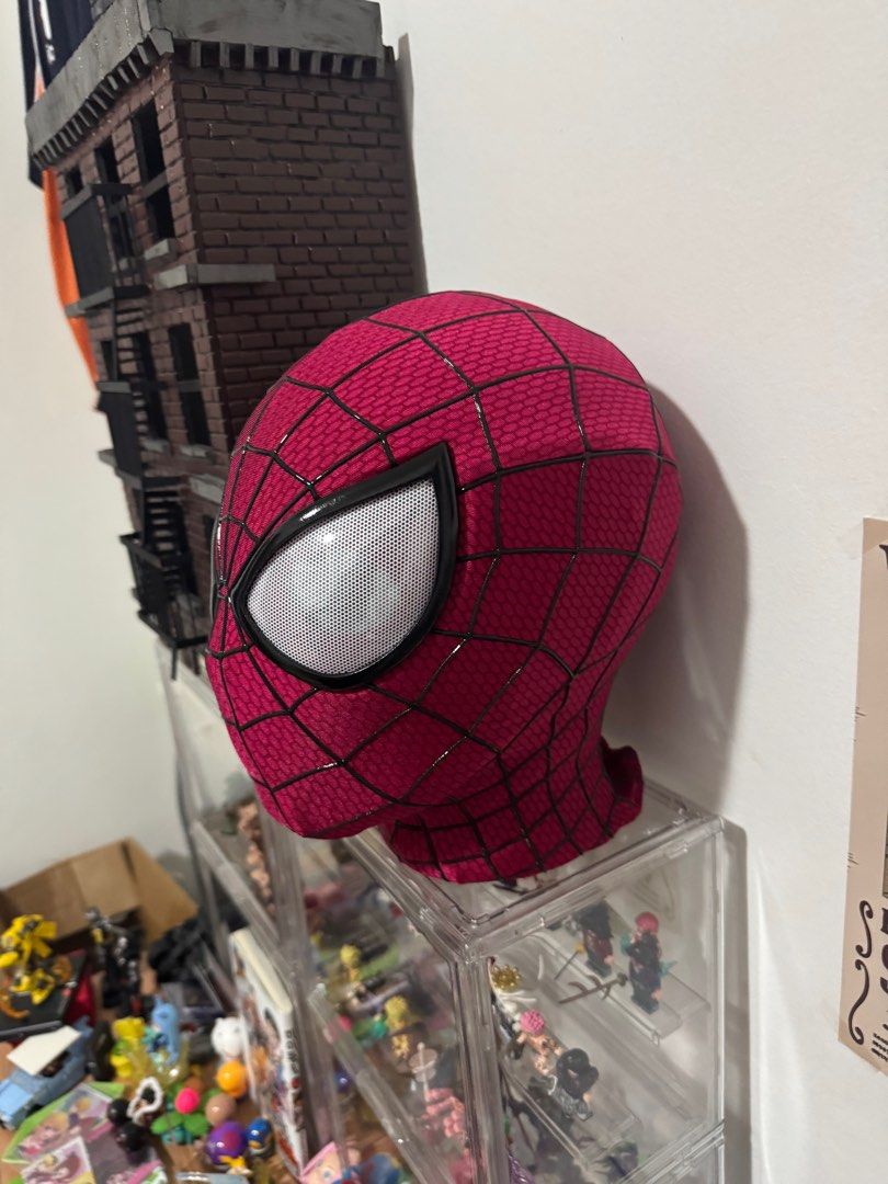 TASM 2 Spider-Man Mask (full face shell /magnet eyes / 2 webshooter ...