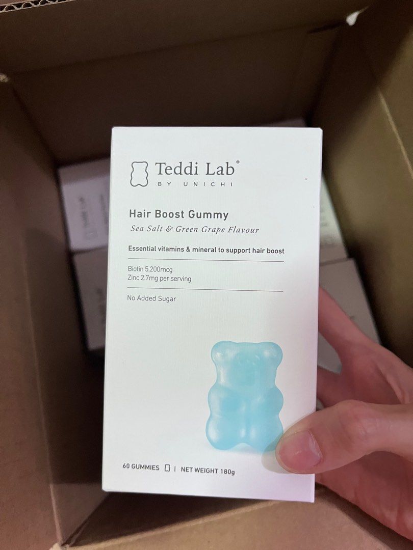 Teddi Lab Hair Boost Gummies, Health & Nutrition, Health Supplements ...