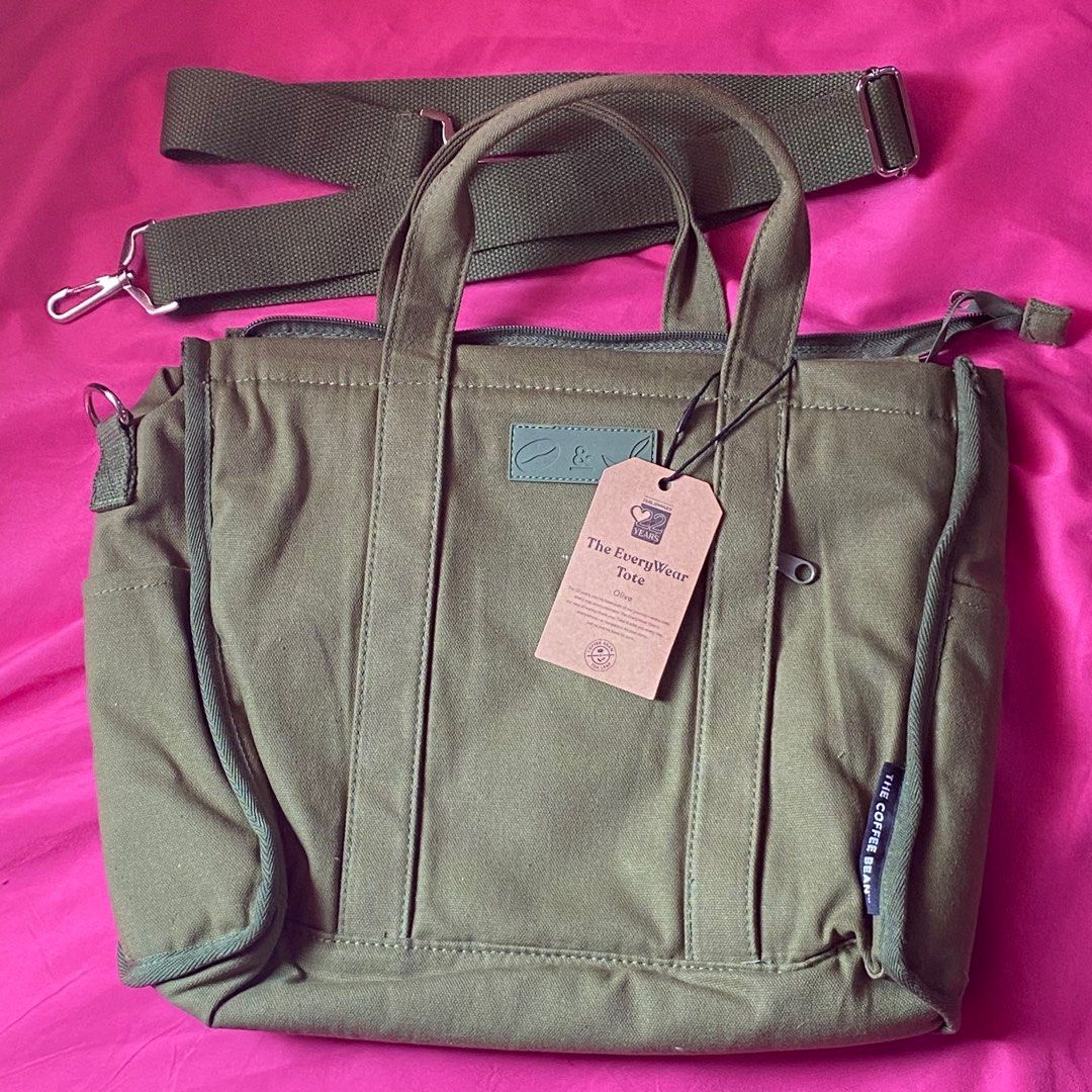 The Coffee Bean & Tea Leaf The EveryWear Tote - Olive, Women's Fashion ...