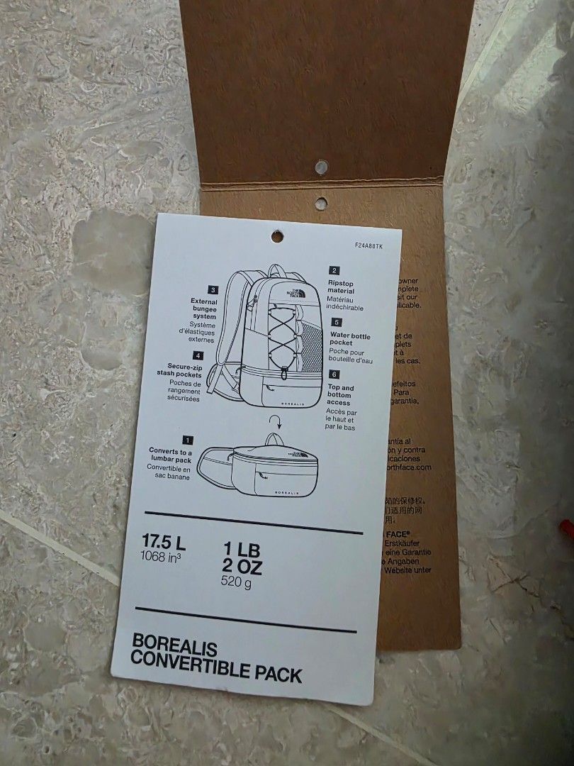 The North Face Borealis Convertible Pack - Black, Sports Equipment ...