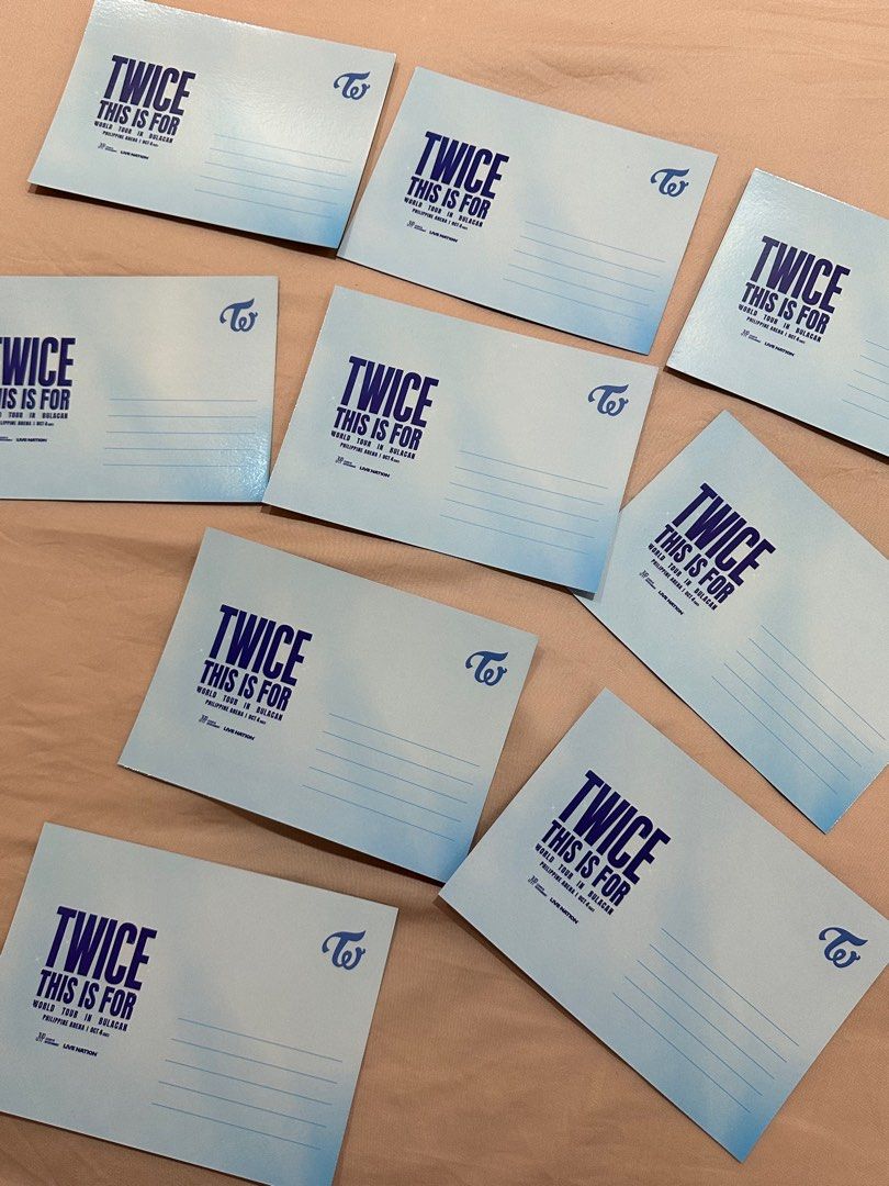 TWICE VIP This is For Bulacan World Tour Postcards Twice Philippines ...