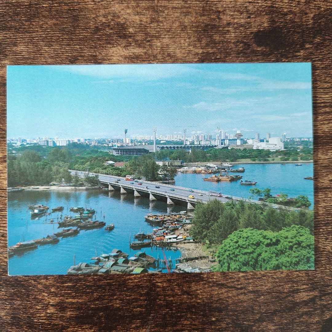 Vintage Singapore Postcard - Merdeka Bridge, Hobbies & Toys ...