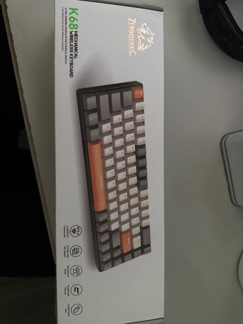 Ziyoulang K68 Wireless Mechanical Keyboard (Hot-swappable / Bluetooth ...