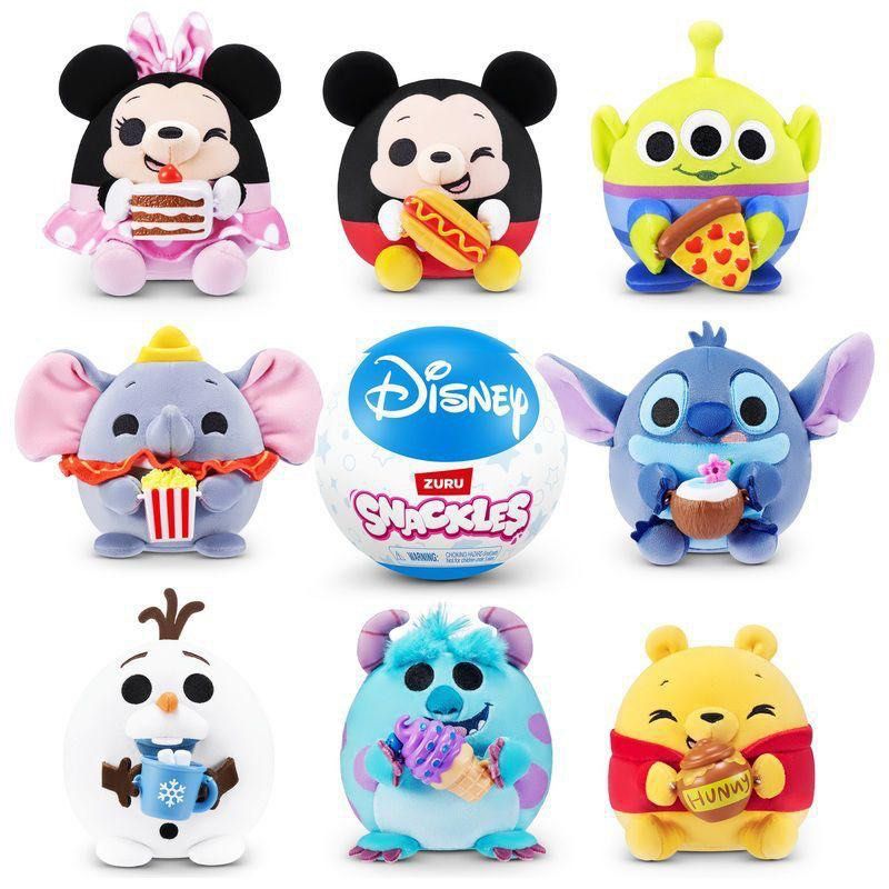 ZURU Disney Snackles Plush Toys Blind Box, Hobbies & Toys, Toys & Games ...