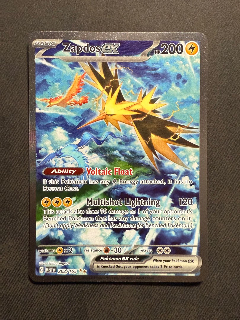 151 Zapdos ex SIR 202/165, Hobbies & Toys, Toys & Games on Carousell