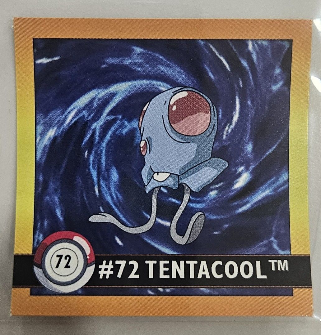1999 Pokemon Artbox Series 1 72 Tentacool, Hobbies & Toys, Toys & Games on Carousell