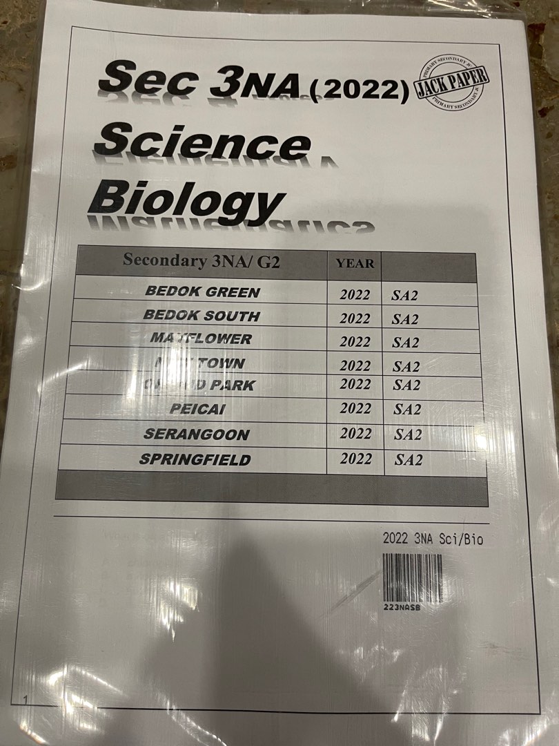 2022 G2 Biology Past Year Papers, Hobbies & Toys, Books & Magazines ...