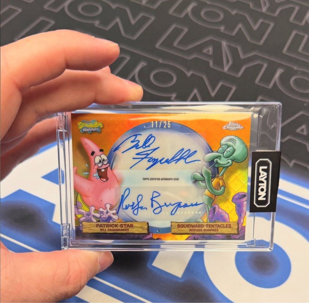 2025 Topps Chrome SpongeBob trading cards Blaster first edition ...