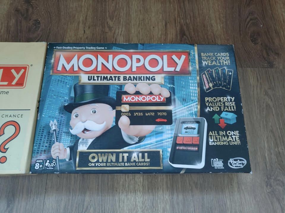 2x 2 Set Authentic Monopoly Ultimate Banking Board Game Parker Brothers ...