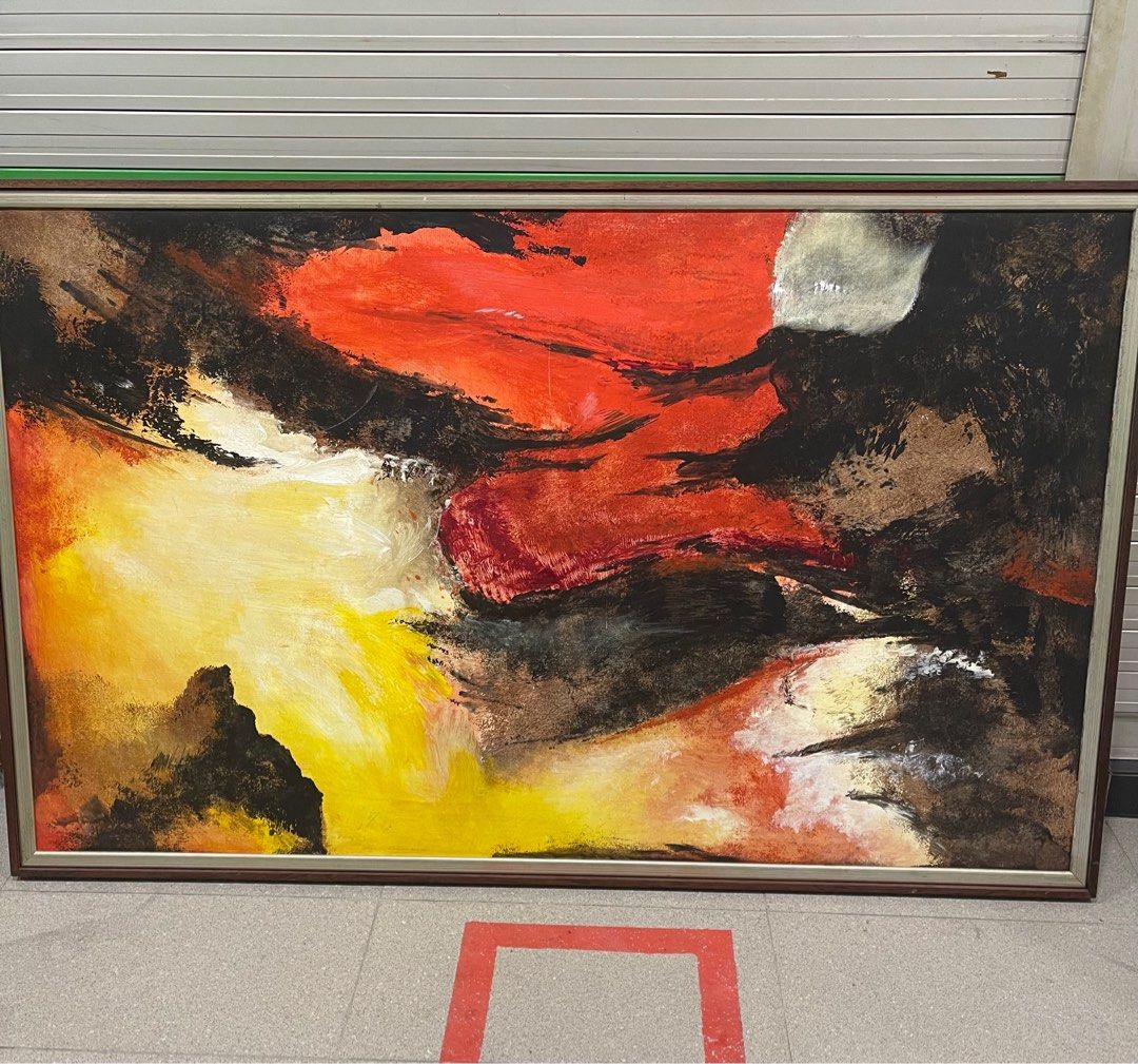 抽象油画 （171 x 108cm), Hobbies & Toys, Art & Prints on Carousell