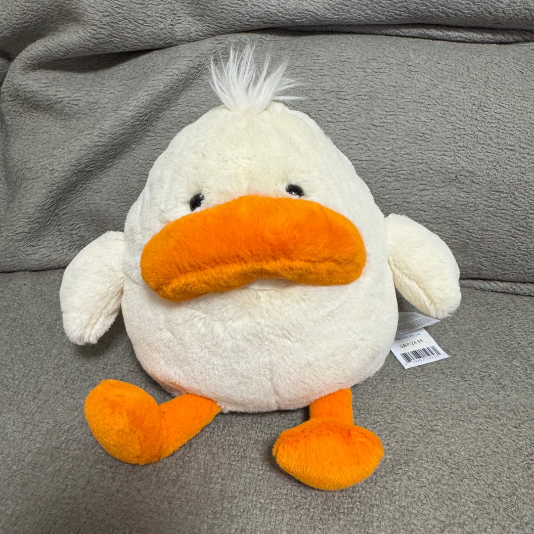 ‼️ 有現貨請直接出價 🈹全新正版 Delia Duck 扁嘴鴨 白色小鴨jellycat 公仔, 興趣及遊戲, 玩具 & 遊戲類 - Carousell