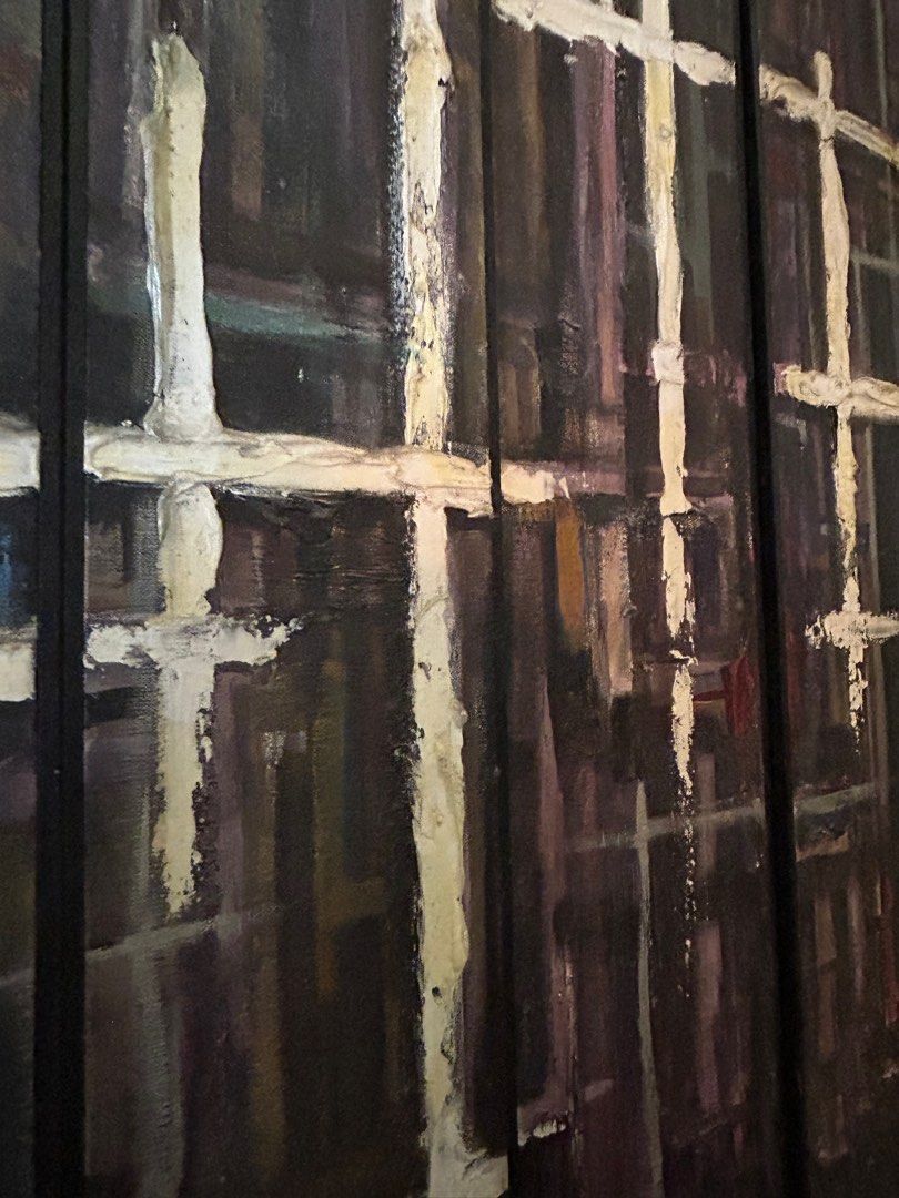 Abstract Wooden Panel Art, Hobbies & Toys, Art & Prints on Carousell