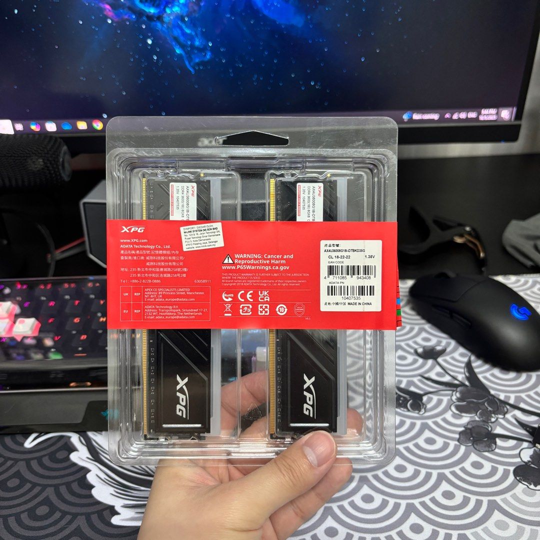 Adata XPG Spectrix D35G Ram 3600Mhz 16GB (8gbx2) Condition all perfect ...