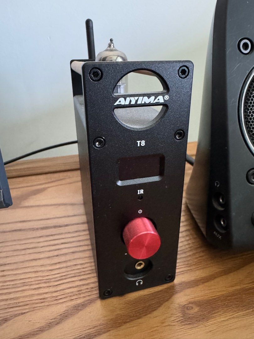 AIYIMA Audio T8 Tube Vacuum Premplifier Bluetooth Amplifier Headphone Amplifier HiFi Bluetooth ...