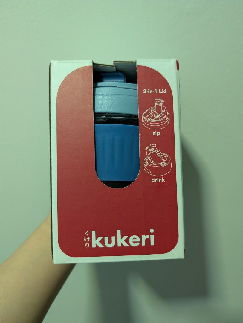 BNIB Kukeri Sip & Go Cup - Blue, Furniture & Home Living, Kitchenware ...