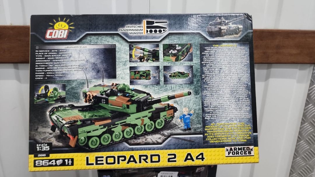 Cobi 2618 World of Tanks Leopard 2 A4 Tank Building Blocks (864 Pieces ...