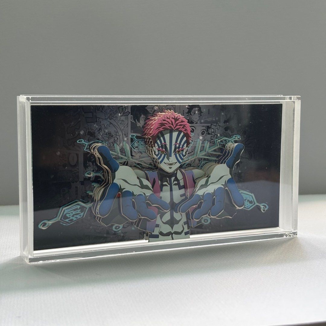 Demon Slayer Akaza Paper Craft Display, Hobbies & Toys, Memorabilia ...