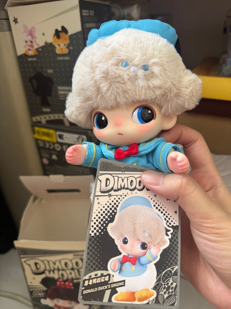 DIMOO WORLD × DISNEY Series-Vinyl Plush Keychain Blind Box- DONALD duck ...