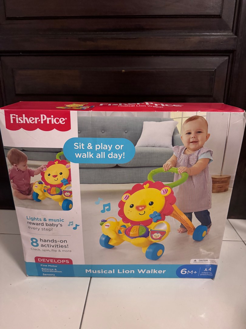 Fisher Price Musical Lion Walker, Hobbies & Toys, Toys & Games on Carousell