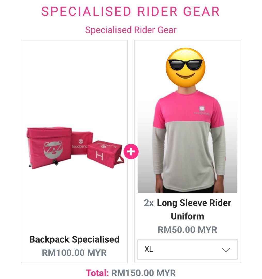 Foodpanda Rider Backpack and Uniform, Men's Fashion, Bags, Backpacks on ...