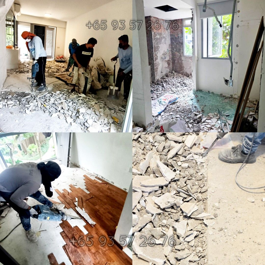 hacking/floor hacking/wall hacking/wardrob dismantle/office furniture ...