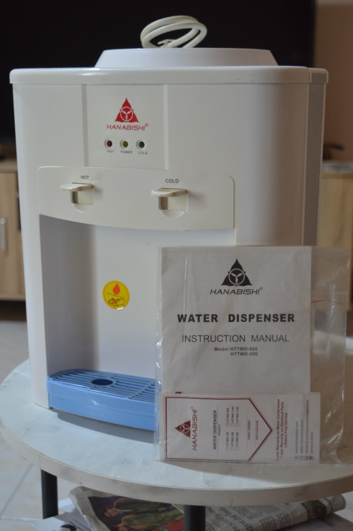 Hanabishi Water Dispenser HTTWD-600/500, TV & Home Appliances, Kitchen ...