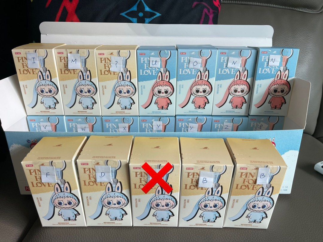 Labubu Pin For Love Vinyl Plush Blind Box, Hobbies & Toys, Toys & Games ...