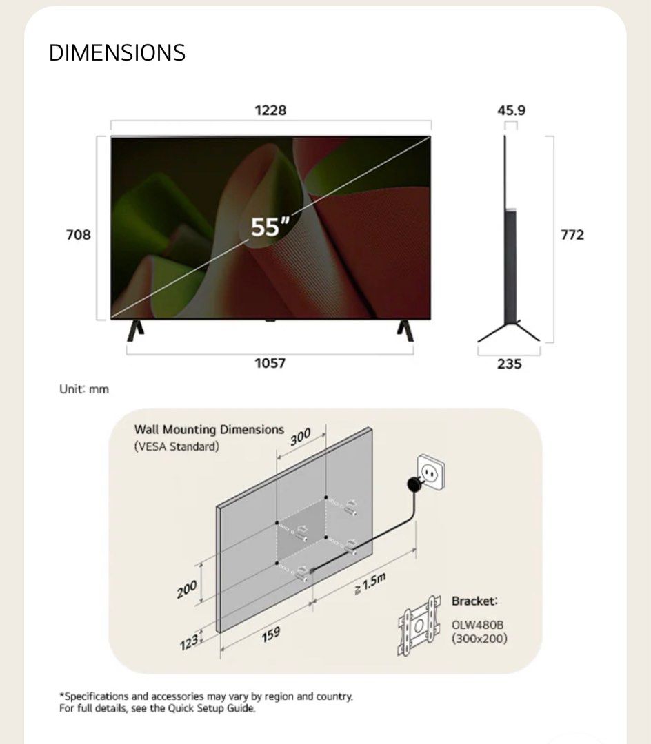 LG OLED AI B4 4K Smart TV 48 inch, TV & Home Appliances, TV ...