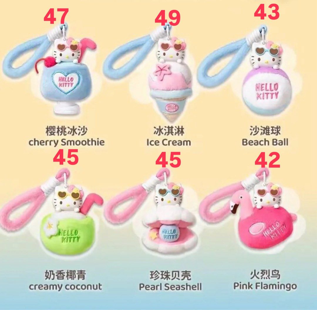 MINISO Hello Kitty Summer "Sun-Kissed" Series Plush Toy - Color ...
