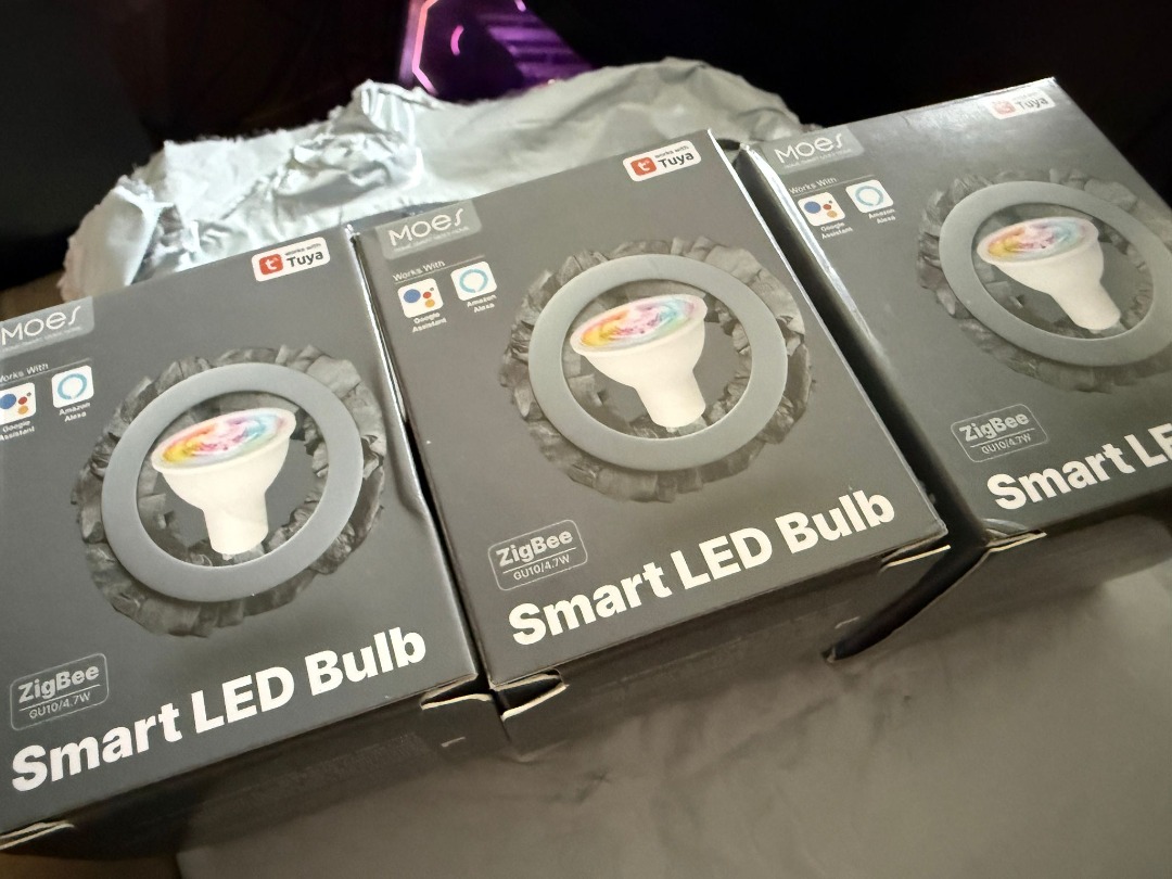 MOES Tuya GU10 Smart Bulb Dimmable Led Light 16 Million RGB C+W Colors ...