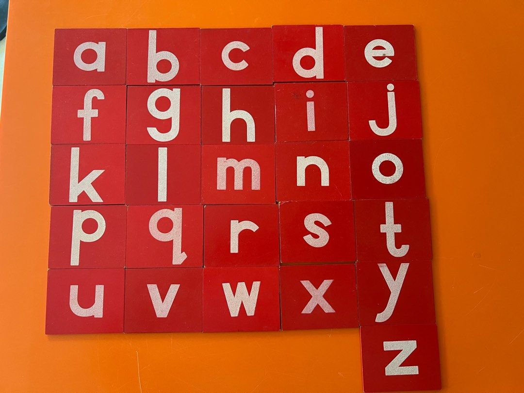 Montessori Alphabet and Number Tiles, Hobbies & Toys, Toys & Games on ...