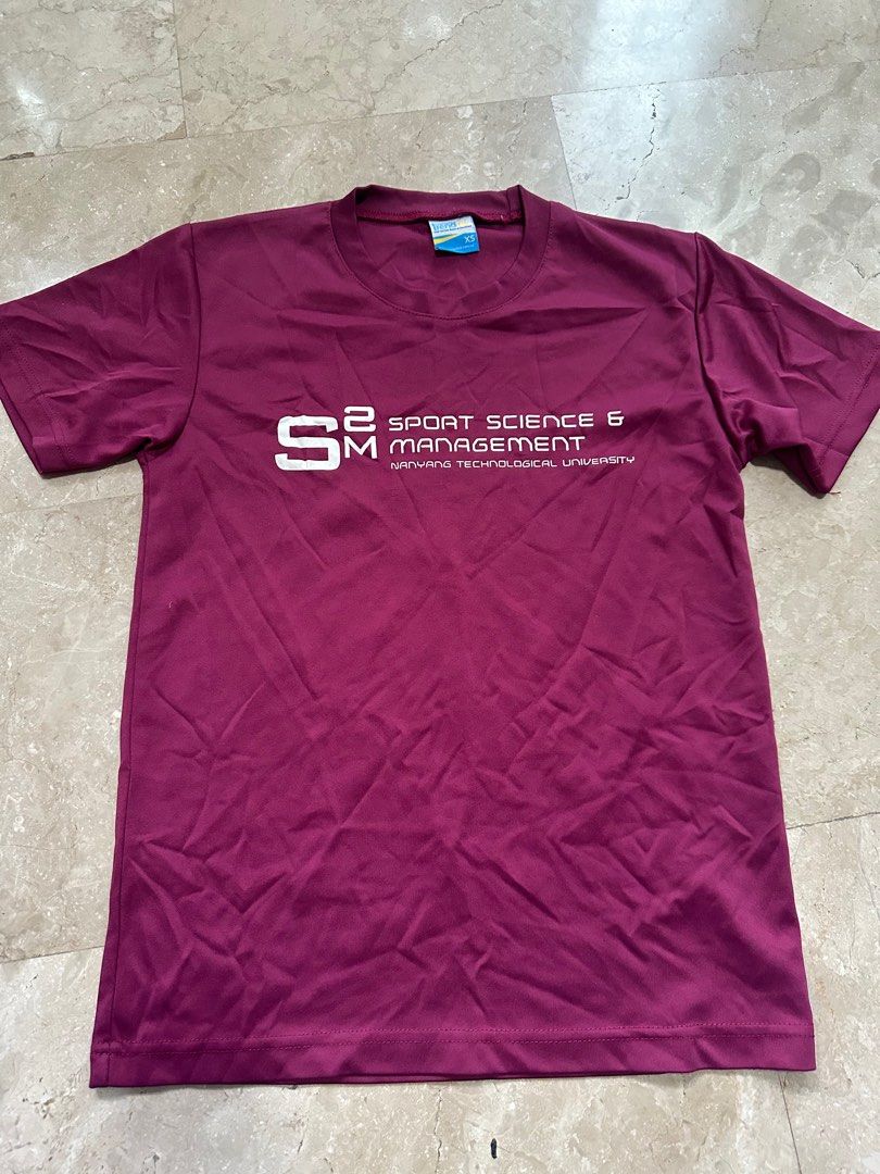 NTU SSM maroon dri fit, Men's Fashion, Tops & Sets, Tshirts & Polo ...