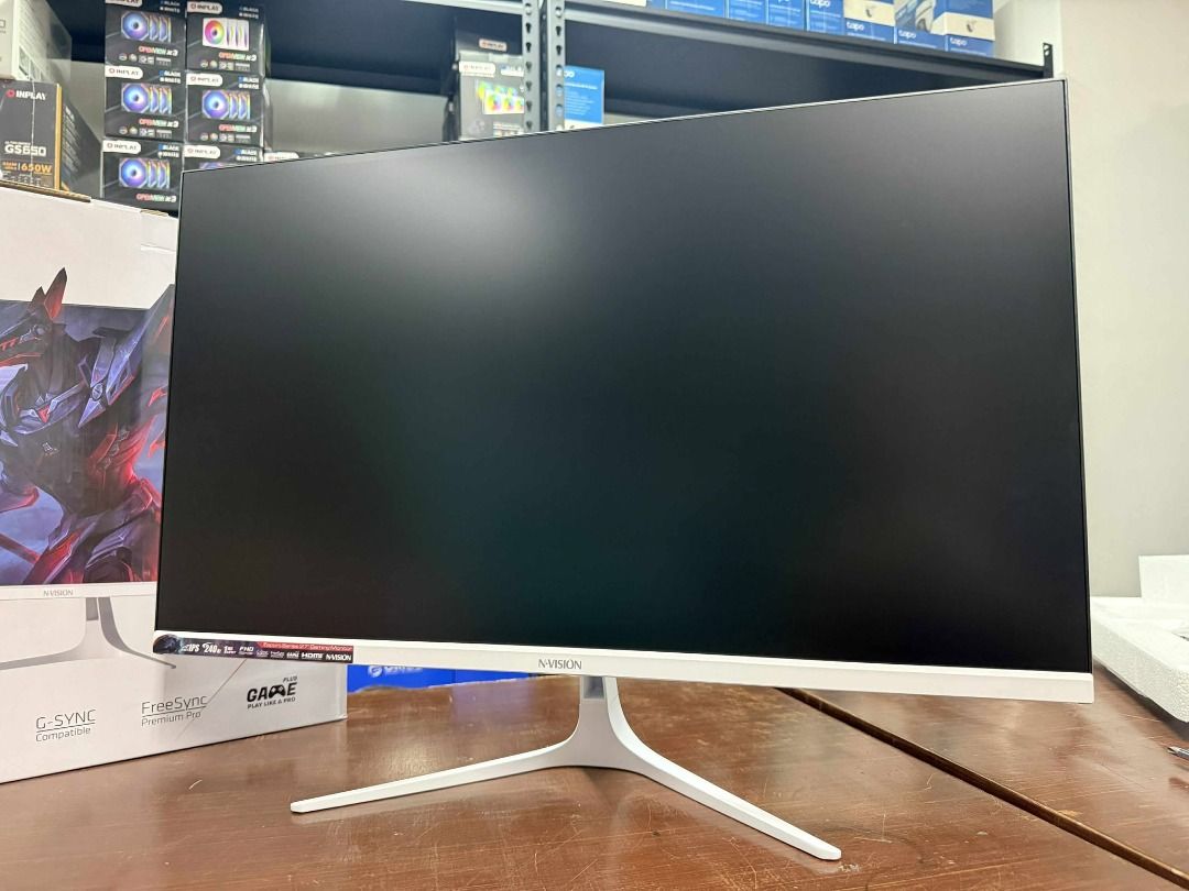 Nvision EG27XT White 27" 240Hz FHD Fast IPS Frameless Gaming Monitor w ...
