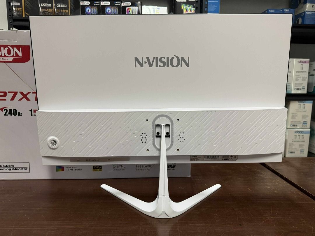 Nvision EG27XT White 27" 240Hz FHD Fast IPS Frameless Gaming Monitor w ...