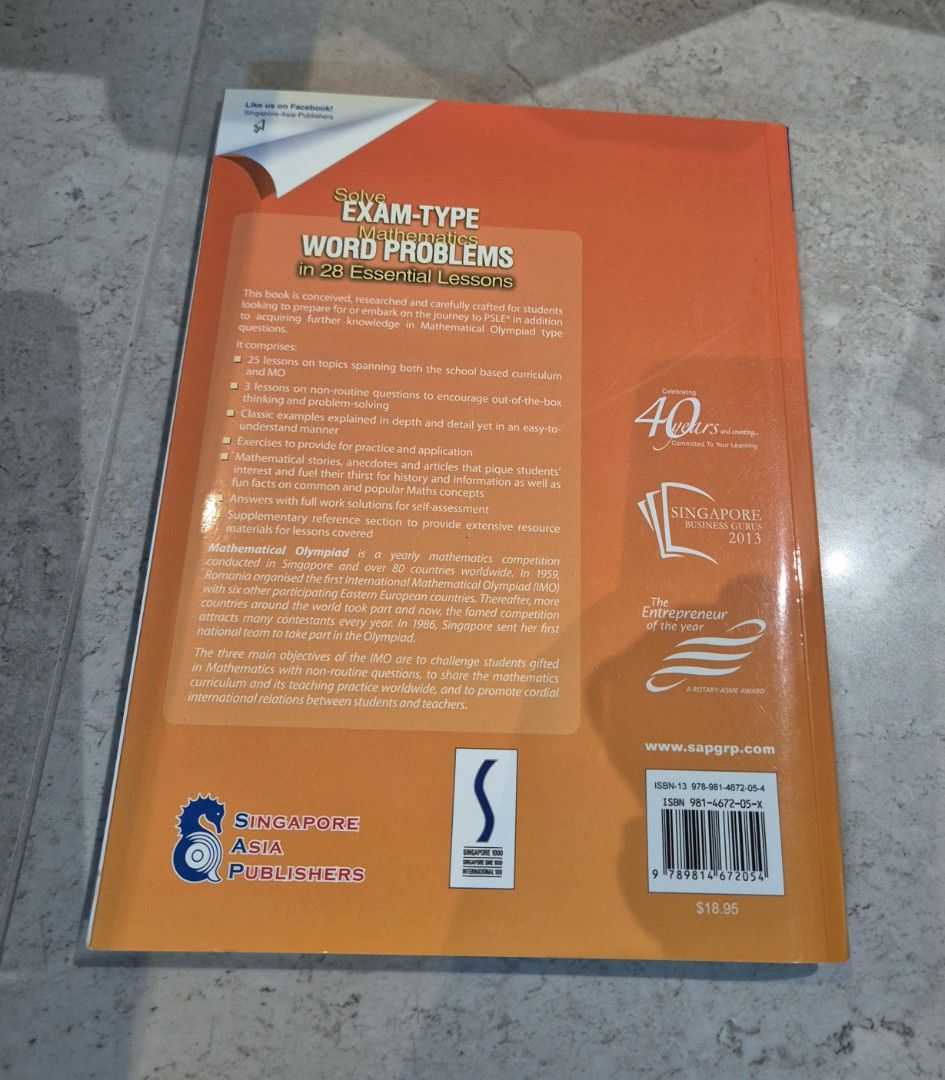 Prepare for PSLE Exam Type Math Olympiad Hueristics Questions, Hobbies ...