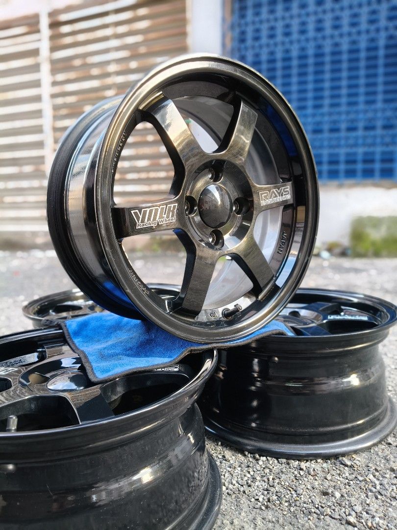 RAYS VOLK Racing TE37 Rims, Auto Accessories on Carousell