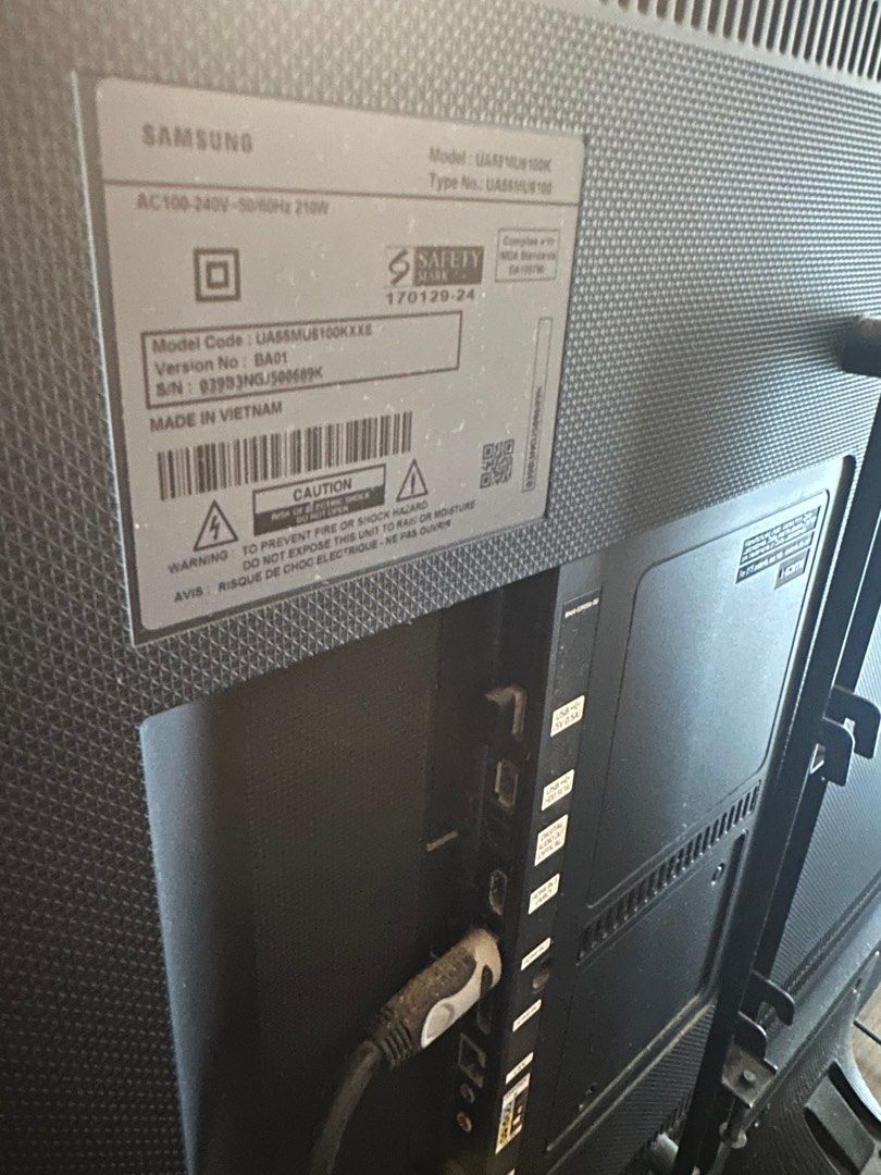 Samsung 55" 4K UHD Smart TV - UA65MU100K, TV & Home Appliances, TV ...