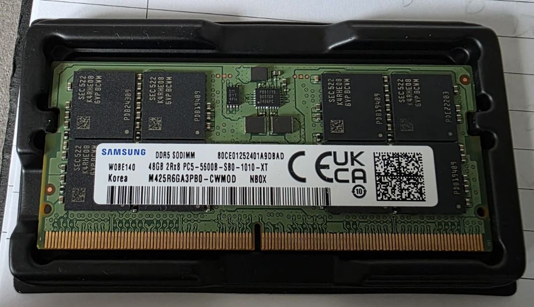 Samsung DDR5 5600 SODIMM 48GB RAM, Computers & Tech, Parts ...