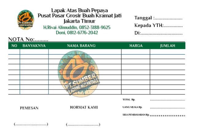 Jasa Cetak Percetakan Nota, Bon, Kwitansi & Surat Jalan di Bekasi, Jawa ...