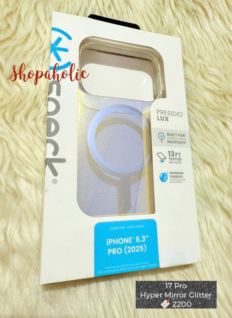 Speck Hyper Mirror Glitter Magsafe Case for Iphone 17 Pro, Mobile ...