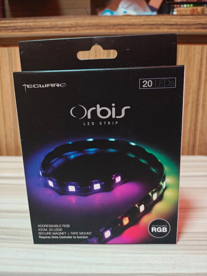 Tecware Orbis LED Strip - 20 LEDs - RGB, Furniture & Home Living ...