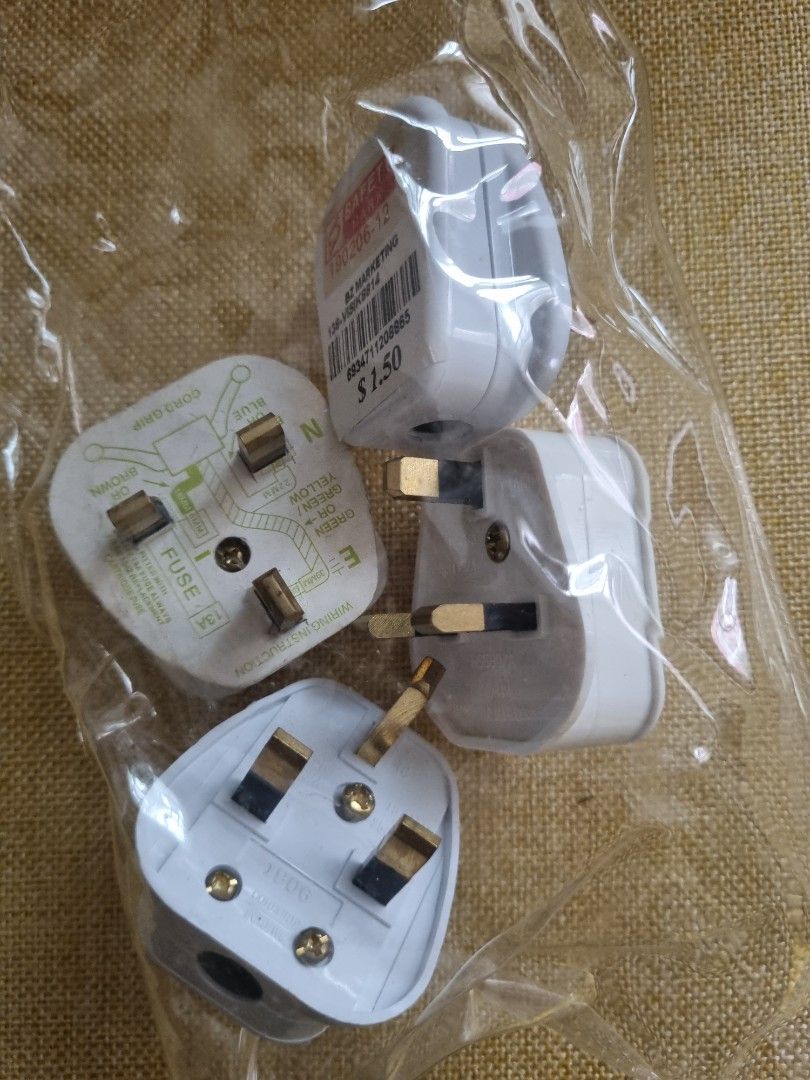 UK Plug Sockets. pack of 4, TV & Home Appliances, Electrical, Adaptors ...