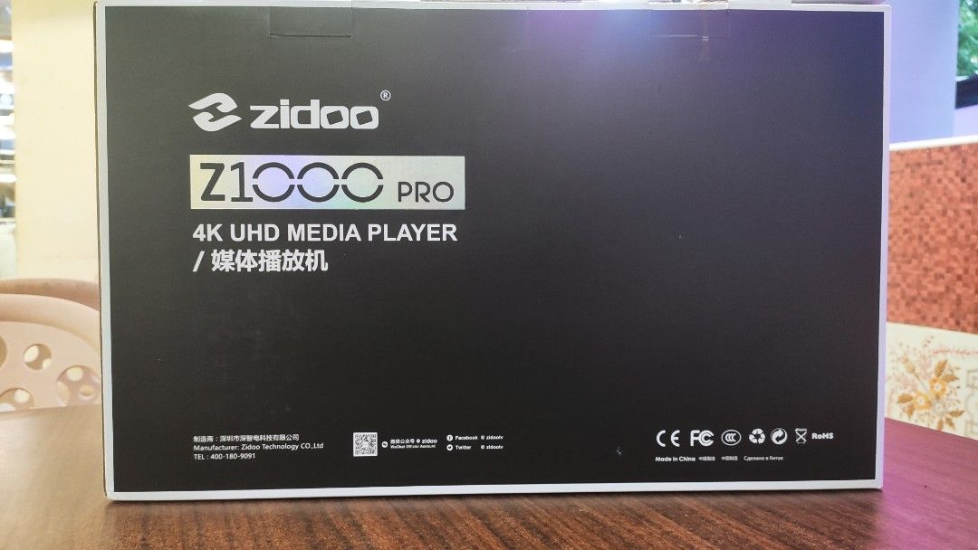 Zidoo Z1000 Pro 4K UHD Media Player, TV & Home Appliances, TV & Entertainment, Blu-Ray & Media ...