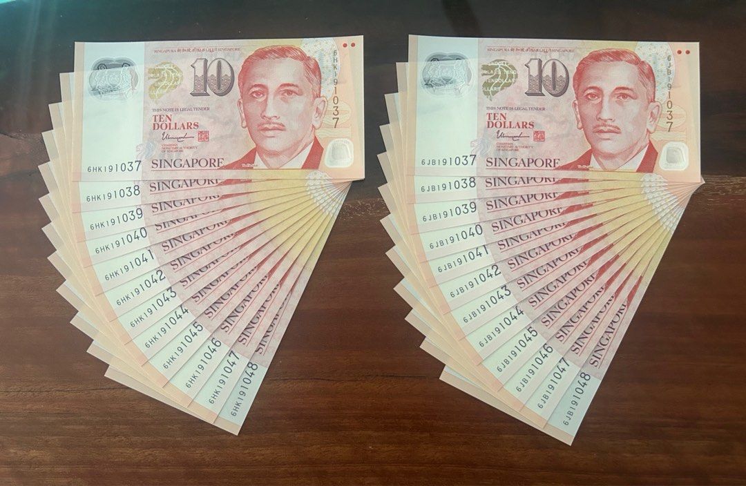 12 Running Identical Serial Number Pairs [191037-191048] 🇸🇬 Singapore ...