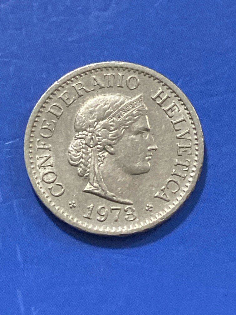 1973 Switzerland 10 Rappen coin, Hobbies & Toys, Memorabilia ...
