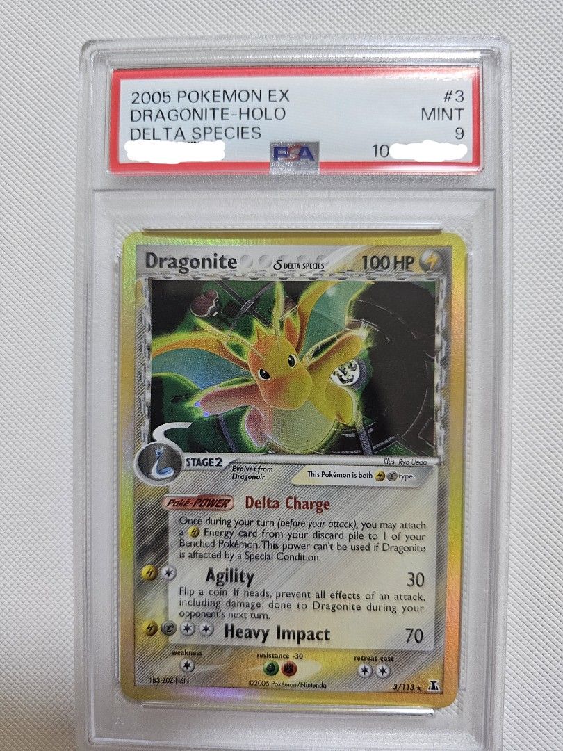 2005 dragonite delta species holo PSA 9, Hobbies & Toys, Toys & Games ...