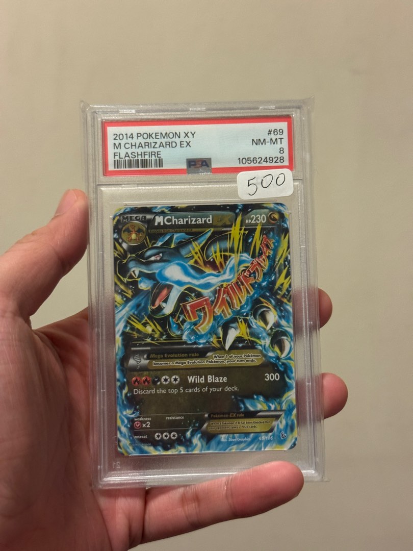 2014 Pokemon XY M Charizard EX Flashfire #69 PSA 8, Hobbies & Toys ...